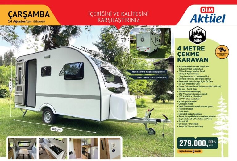 14 Ağustos 2024'te Bim'e Karavan ve Tiny House Geliyor! | Kamp Rehberi