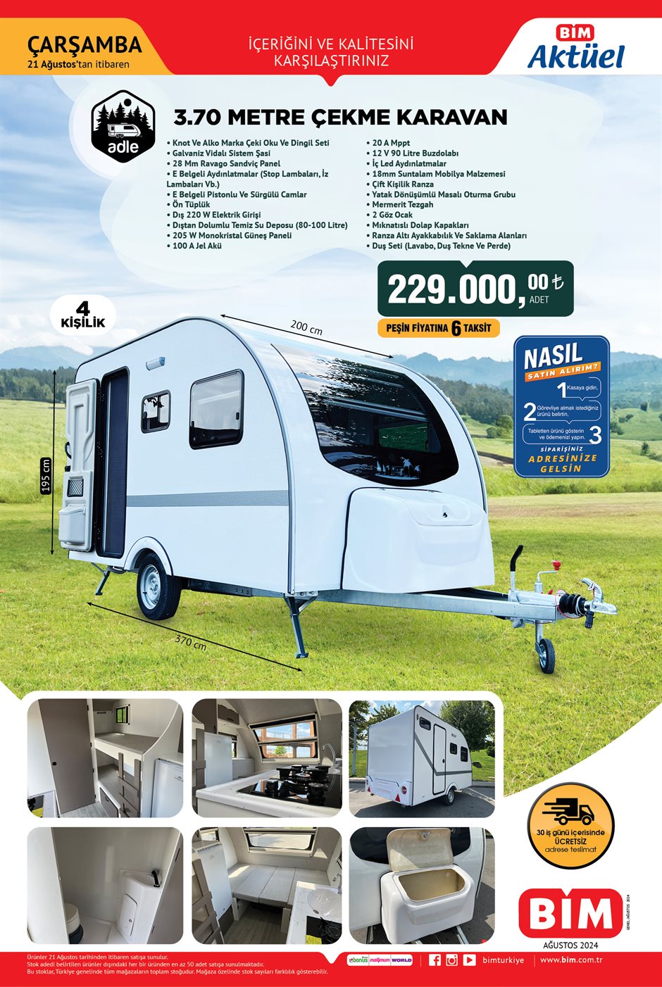 21 Ağustos 2024’te Bim’e Karavan Geliyor! | Kamp Rehberi